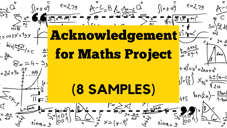 Acknowledgement for EVS Project (6 Samples)