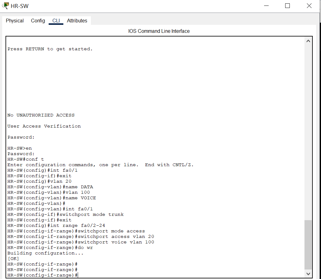 Enterprise Network Design with VLAN and IP Phones