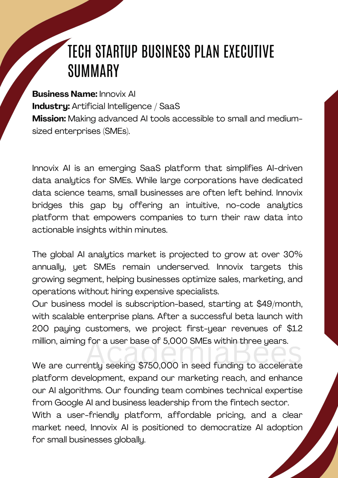 How to Write an Executive Summary for a Business Plan